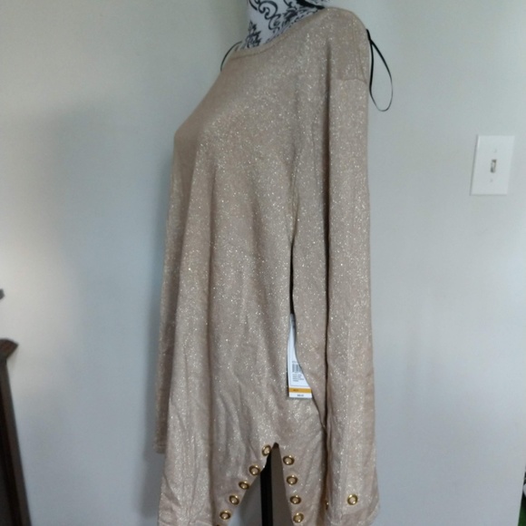 Relativity | Sweaters | Gold Shimmery Sweater | Poshmark